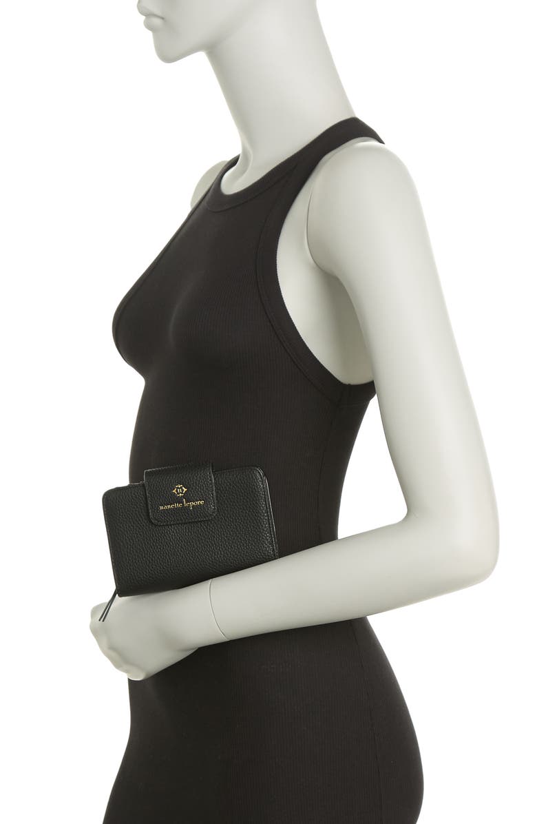 Nanette Lepore Zip Back Leather Wallet | Nordstromrack