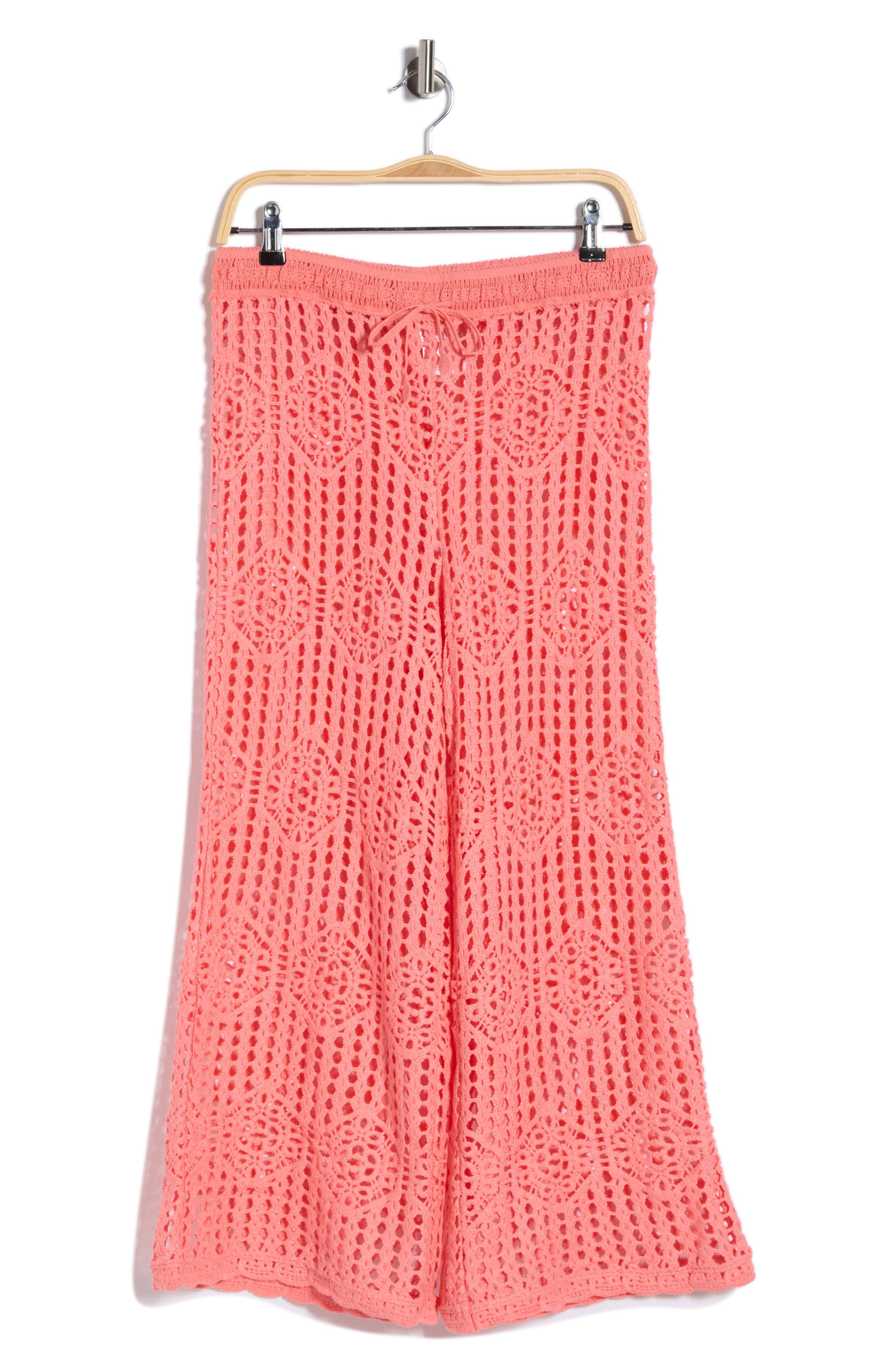 La Blanca Waverly Open Stitch Cotton Crop Cover-Up Pants | Nordstromrack
