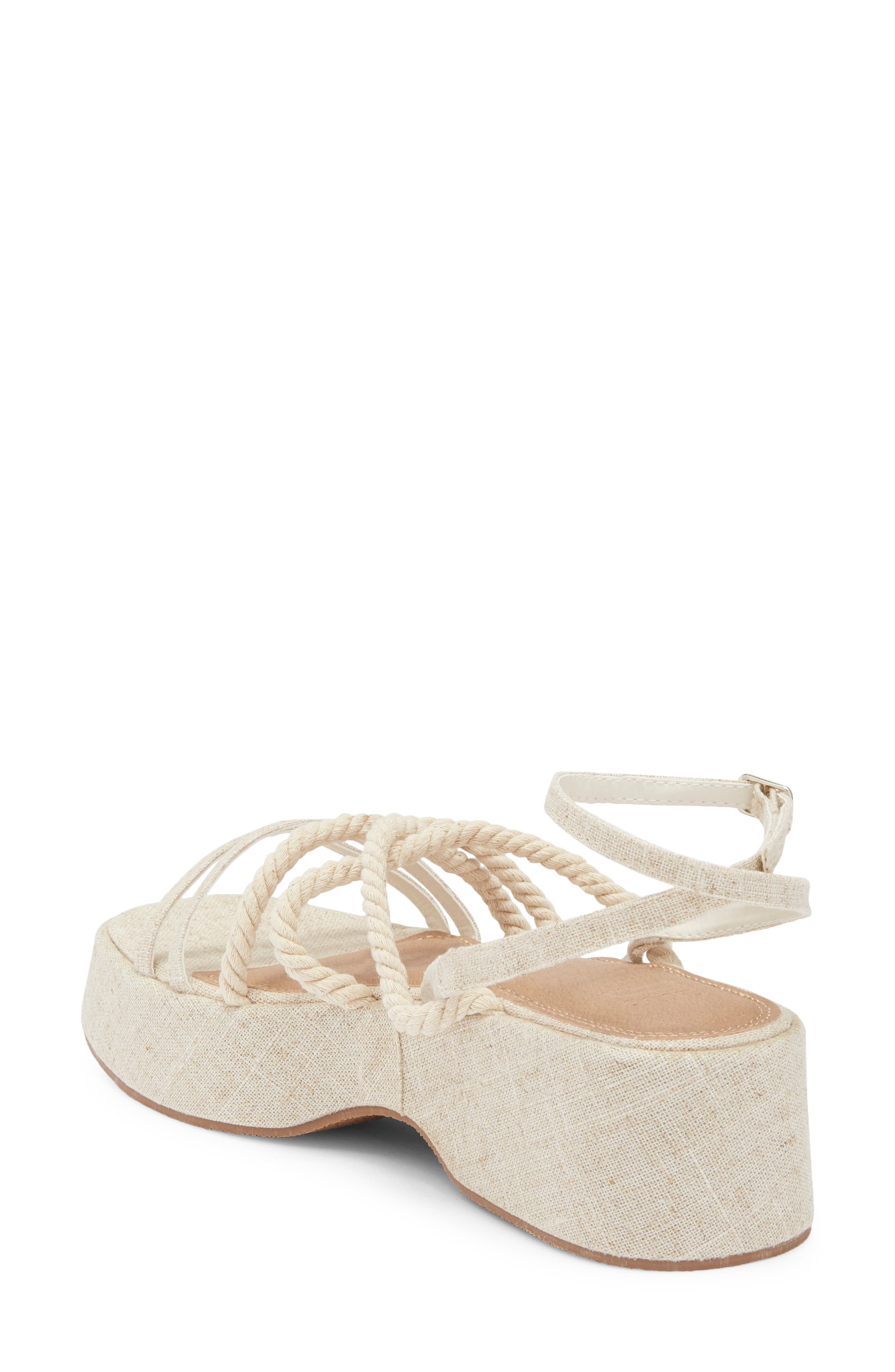 ASOS DESIGN Tari Rope Strap Wedge Platform Sandal | Nordstromrack