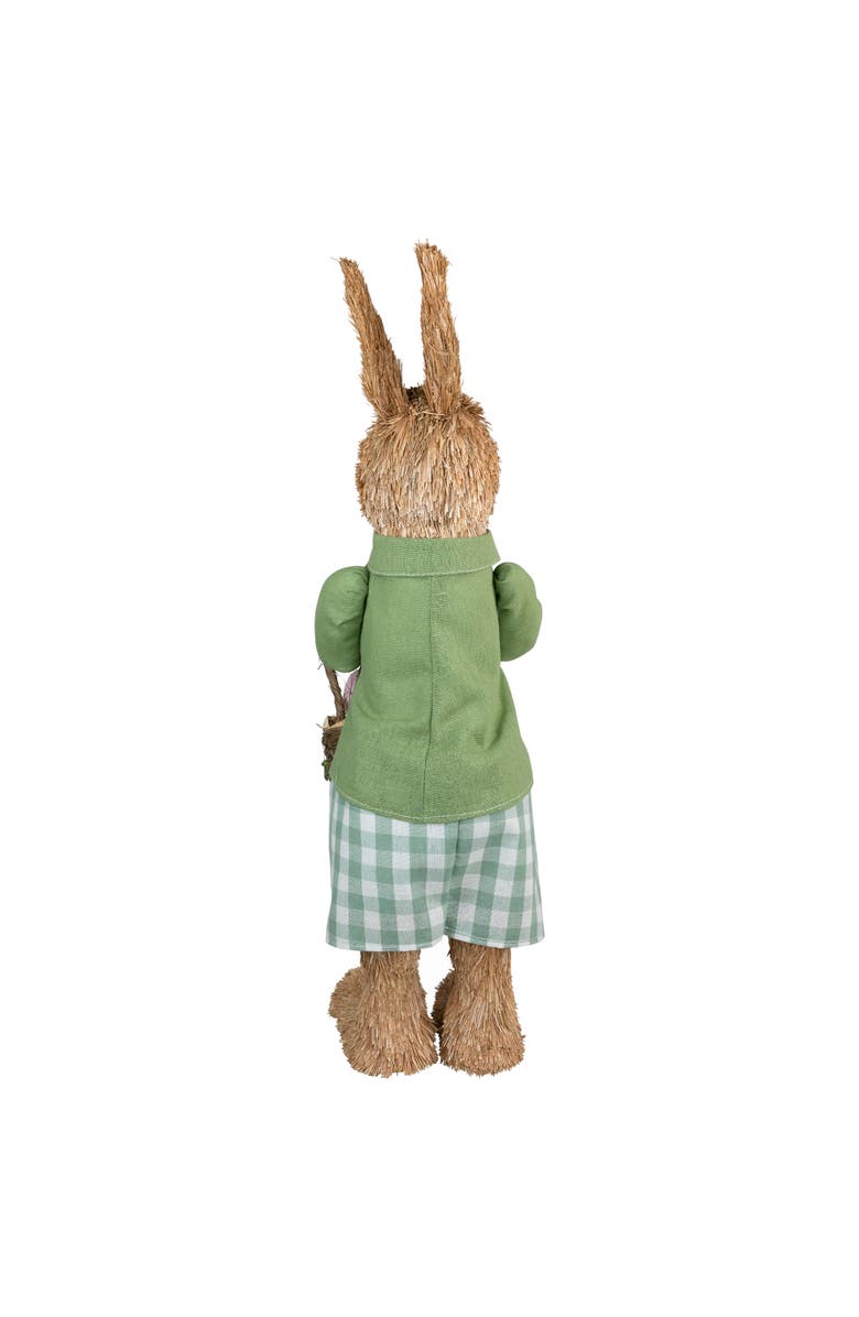 Northlight Sisal Bunny Rabbit Easter Decoration with Egg Basket - 20.25 ...