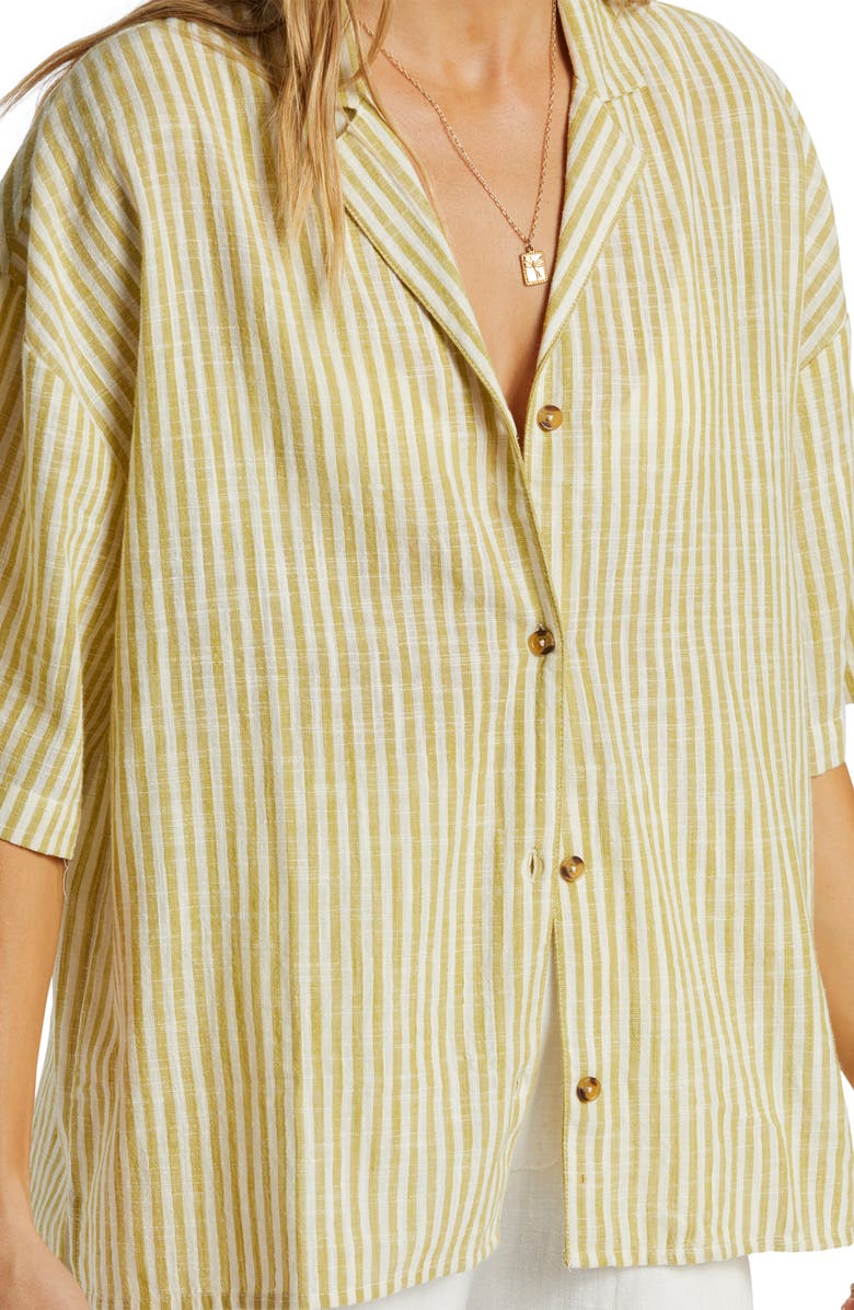 Billabong Beach Side Stripe Cotton Shirt | Nordstromrack
