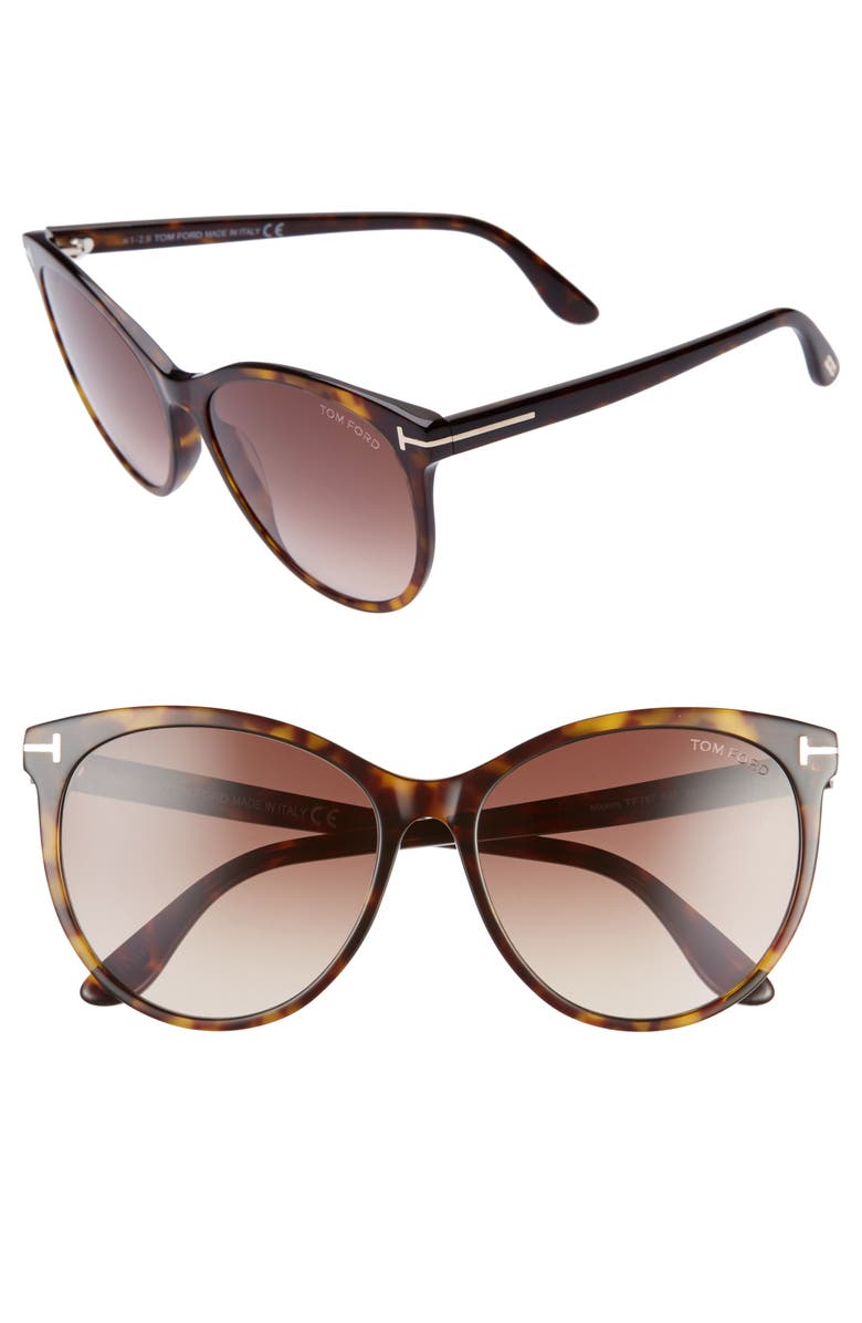 TOM FORD Maxim 59mm Gradient Cat Eye Sunglasses | Nordstromrack