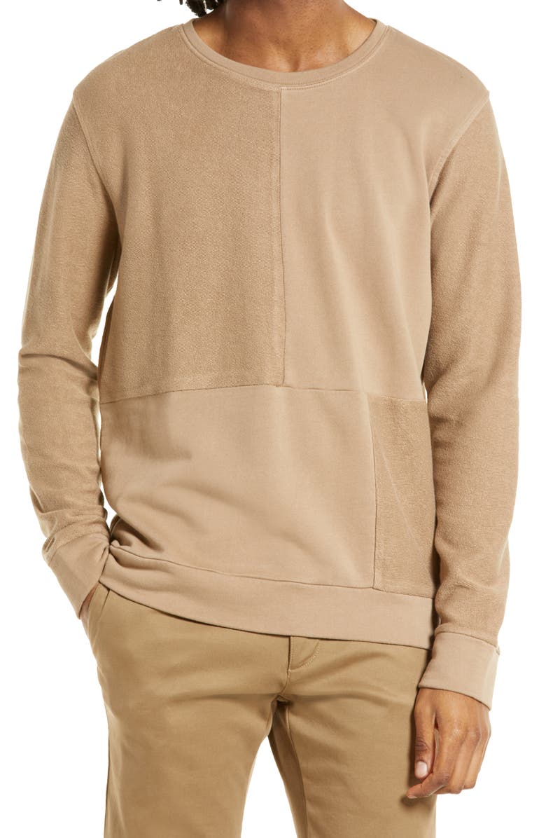 Treasure & Bond Texture Block French Terry Crewneck Sweatshirt ...