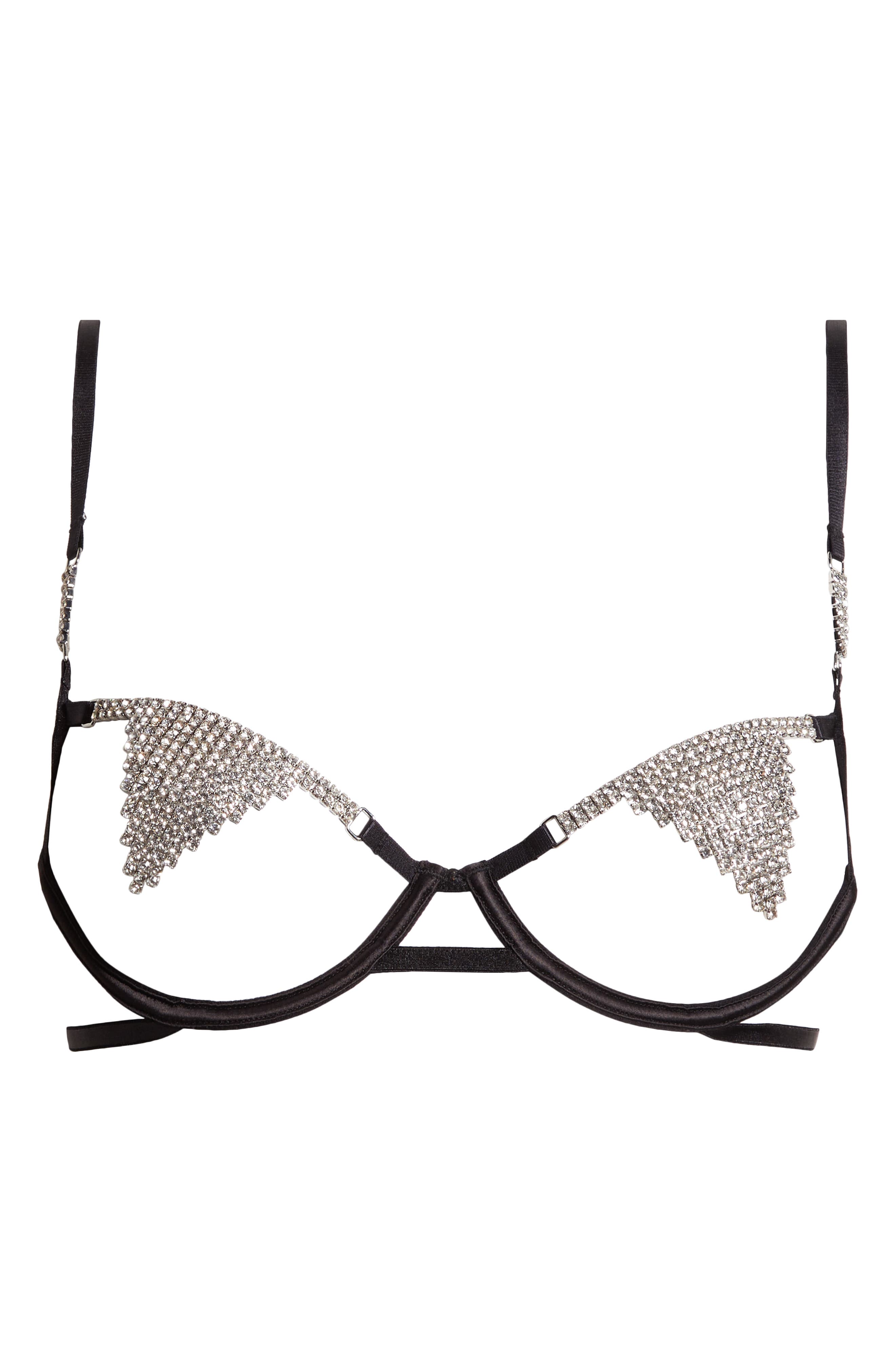 Susu Embellished Open Cup Underwire Bra (Women) | Nordstromrack