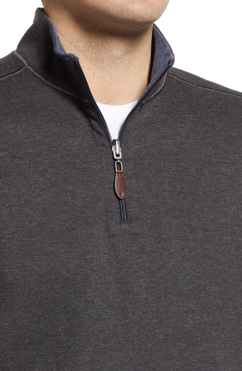 Johnston & Murphy Reversible Quarter Zip Pullover | Nordstrom