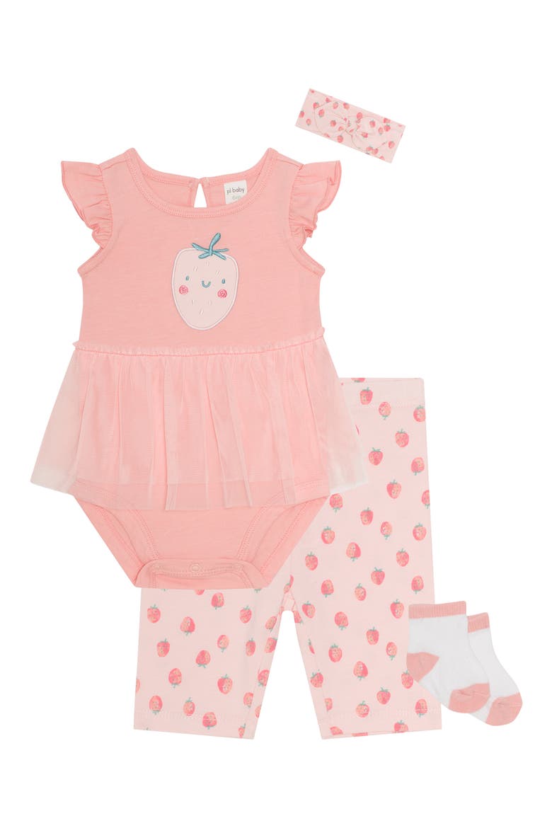 Strawberry Tutu Bodysuit, Leggings, Socks & Headband Set (Women ...