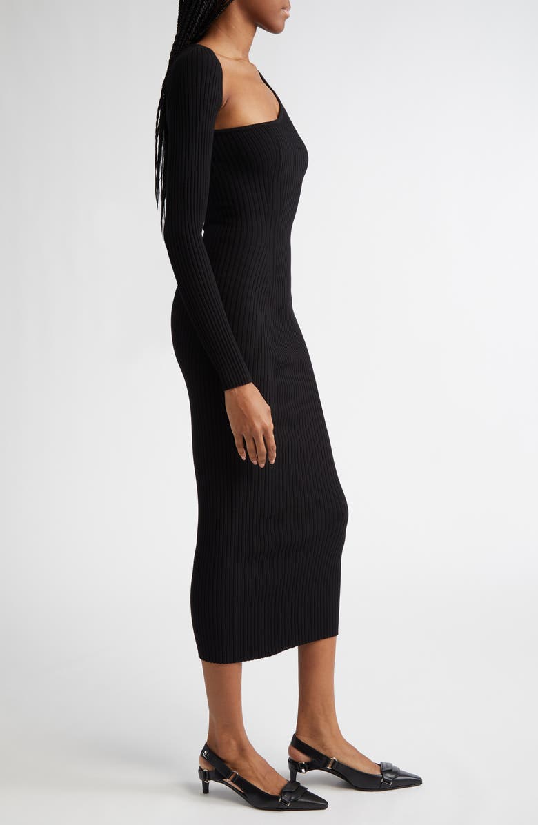 Courrèges Slash One-Shoulder Rib Sweater Dress | Nordstromrack