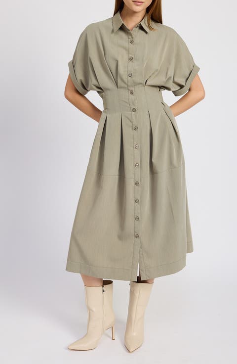 Women's Collared Midi Dresses | Nordstrom