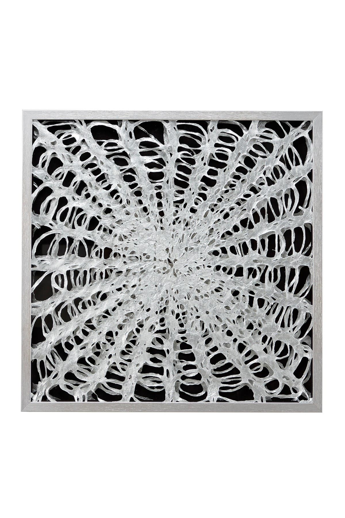 WILLOW ROW Large Square Modern Black & White Abstract Art Shadow Box ...