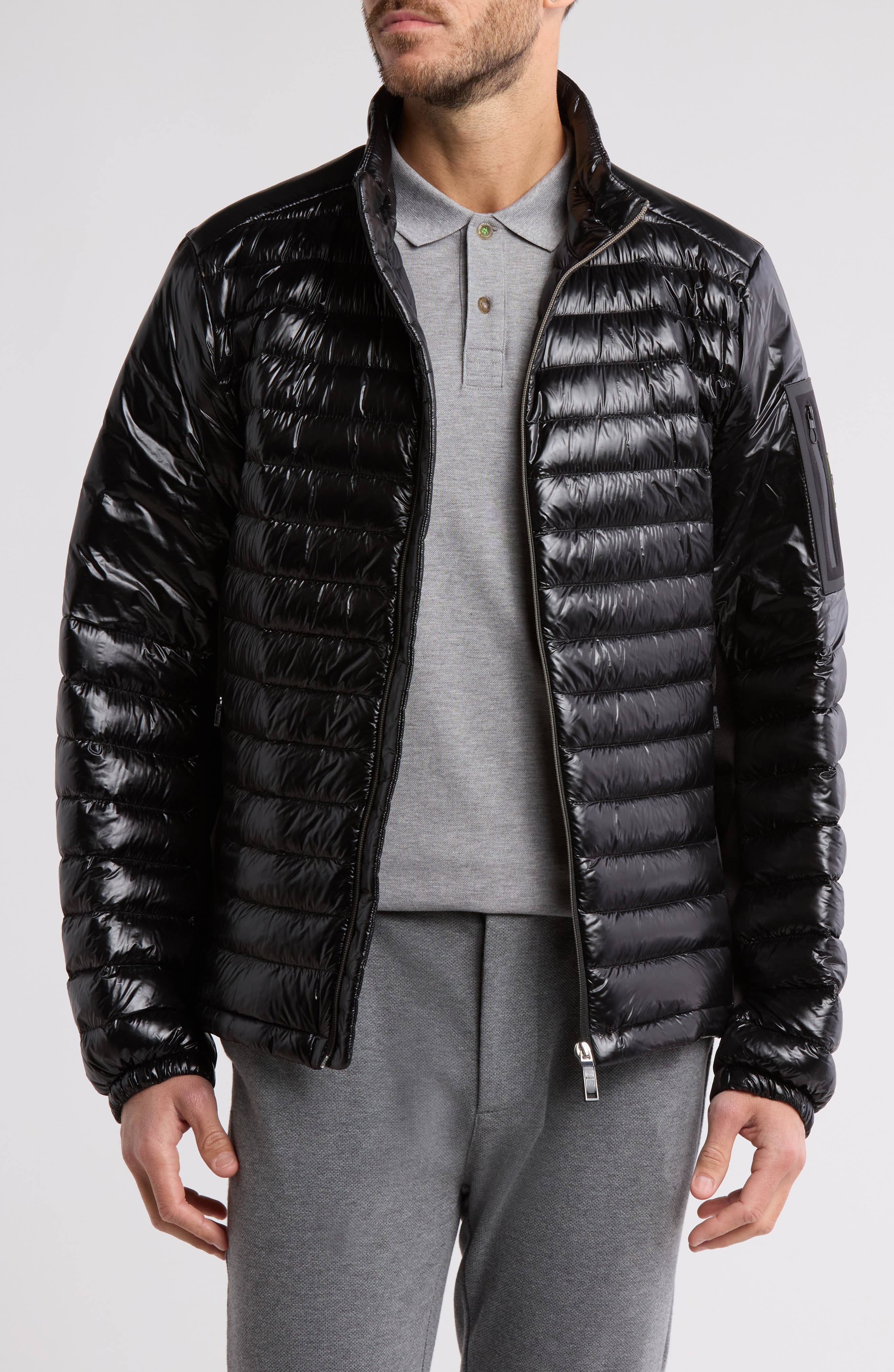 BOSS J-Techno Glossy Quilted Puffer Jacket | Nordstromrack