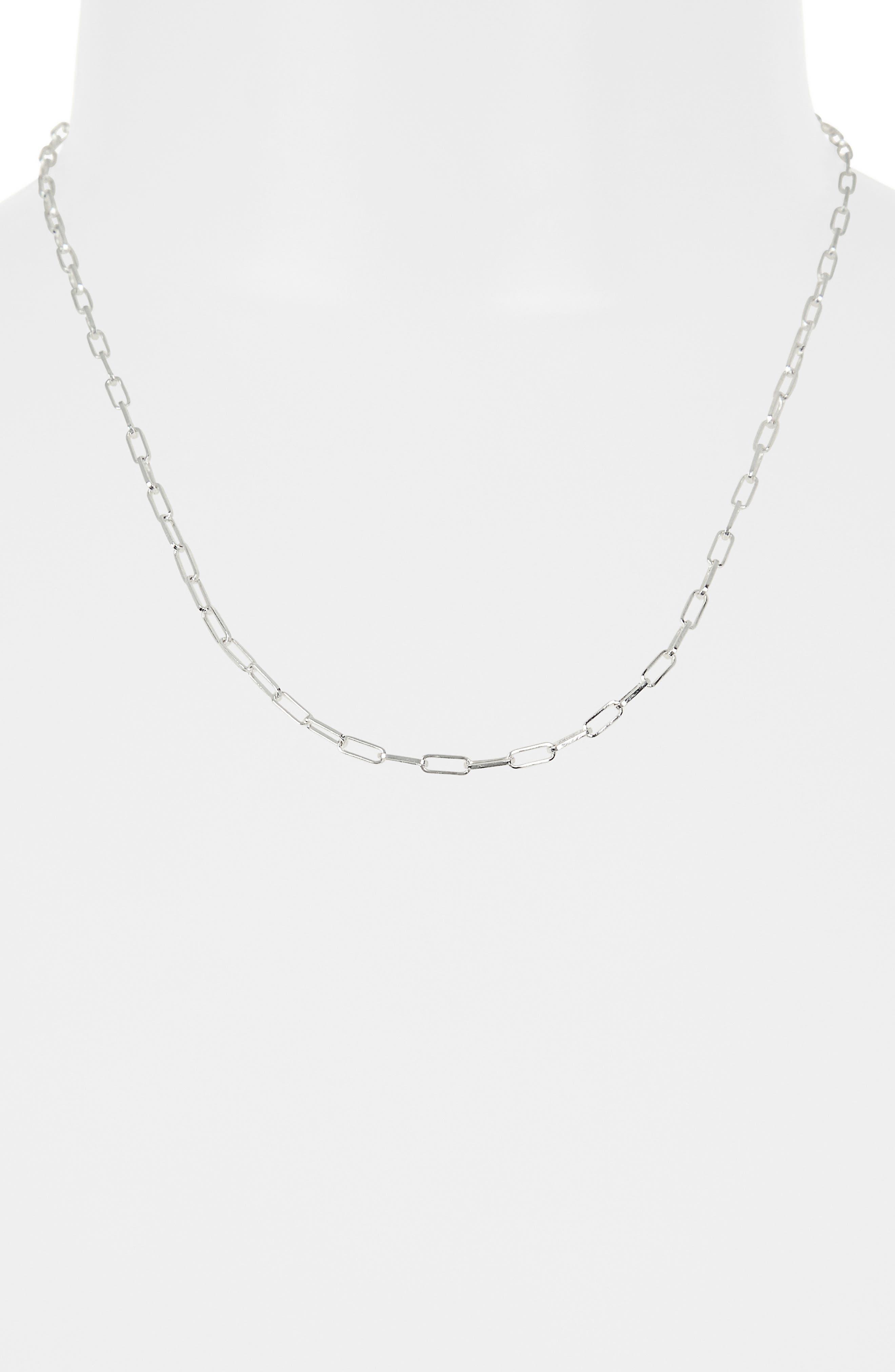 Argento Vivo Sterling Silver Paperclip Link Necklace | Nordstromrack