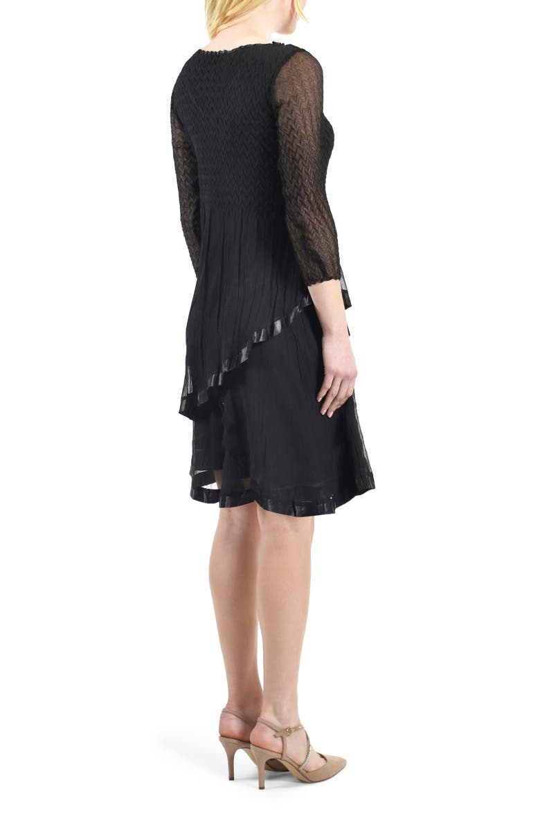 Komarov Beaded V-Neck Layered Cocktail Dress | Nordstromrack