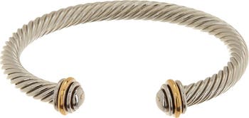 MESHMERISE Twisted Cable Cuff Bangle | Nordstromrack