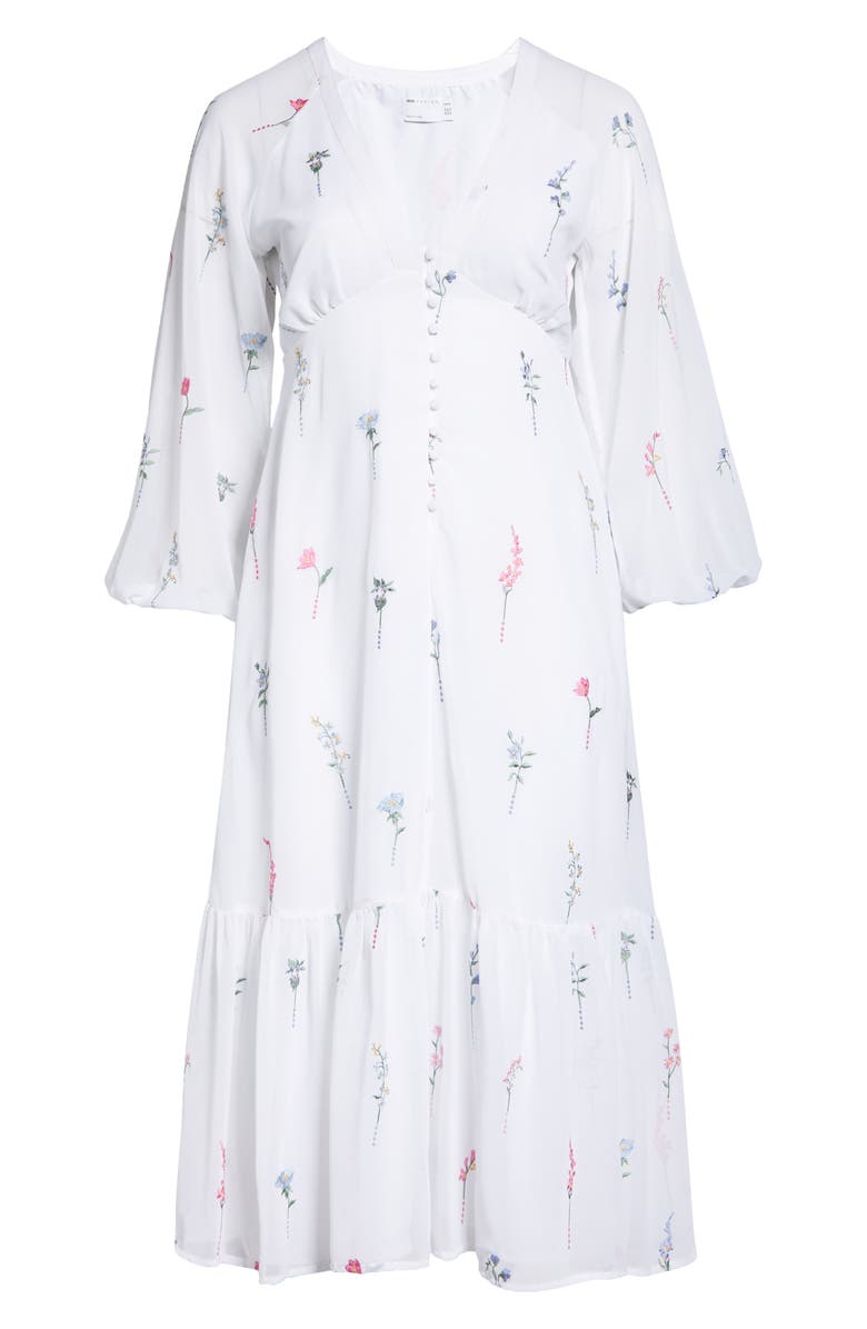 ASOS DESIGN Curve Plunge Neck Long Sleeve Maxi Dress | Nordstrom