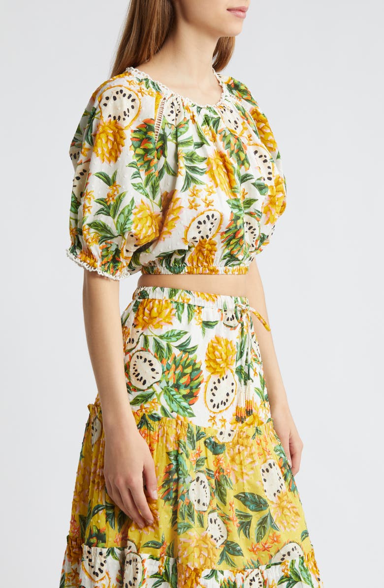 FARM Rio Biriba Print Cotton Crop Top | Nordstromrack