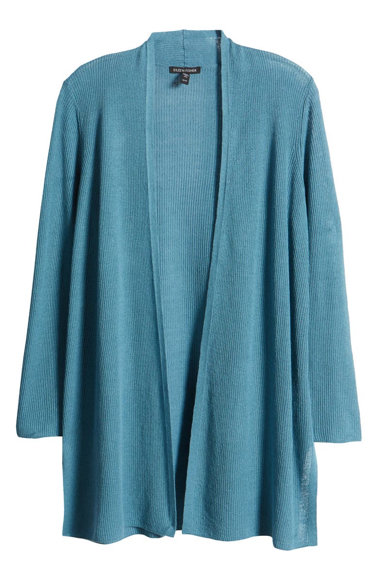 Eileen Fisher Long Organic Linen & Organic Cotton Cardigan | Nordstromrack