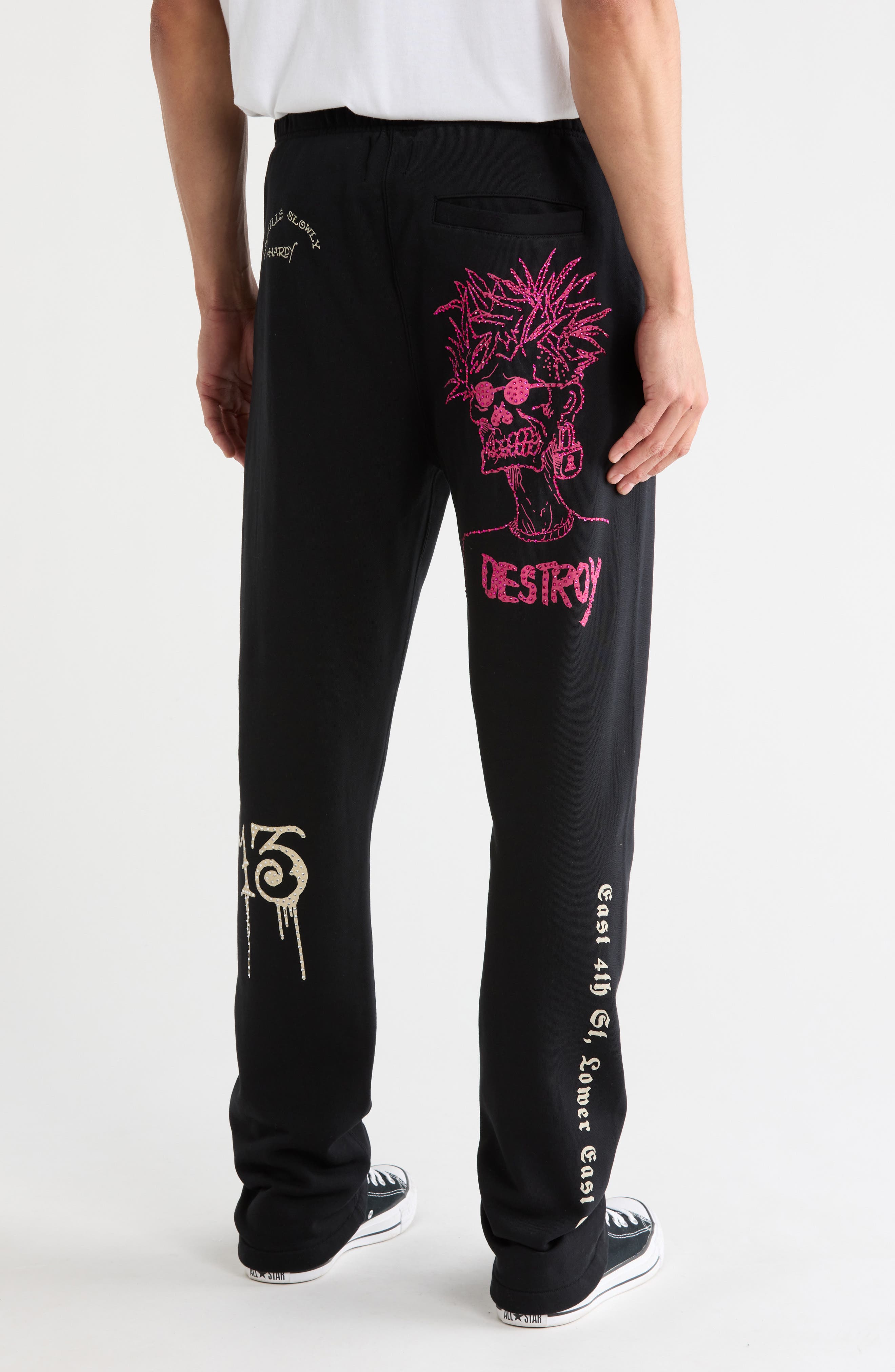 Ed Hardy Destroy Skeleton Sweatpants | Nordstromrack