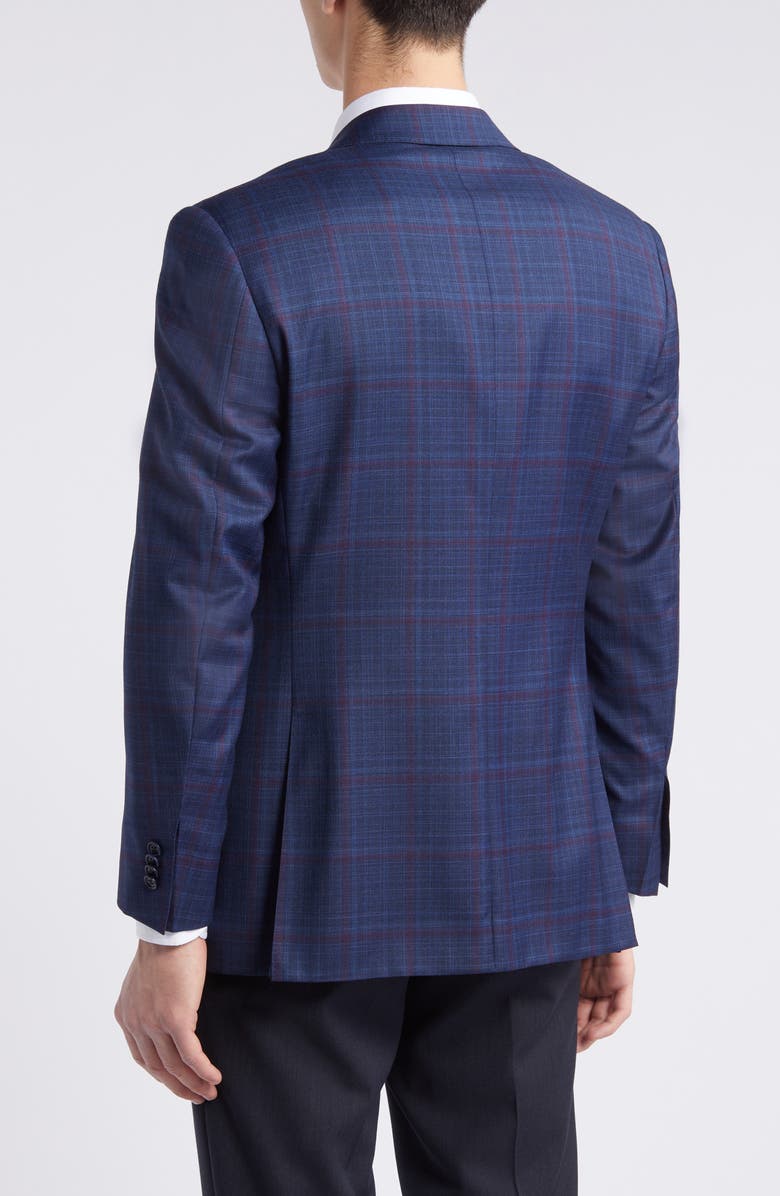 Canali Siena Regular Fit Plaid Wool Sport Coat | Nordstromrack