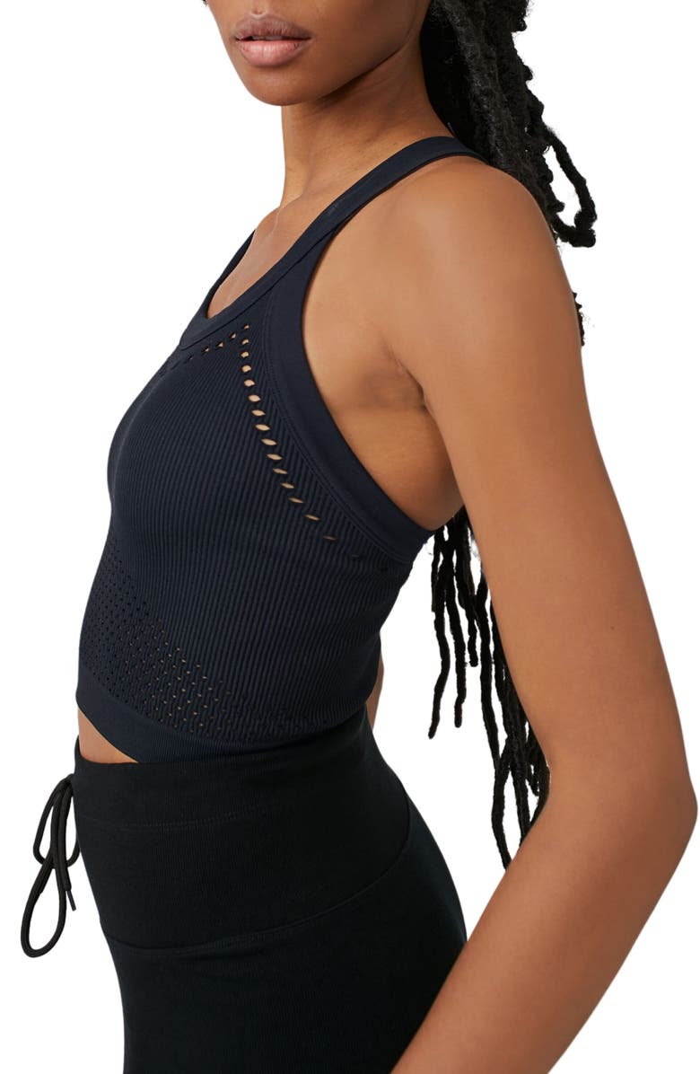 FP Movement by Free People Serendipity Racerback Rib Crop Tank ...