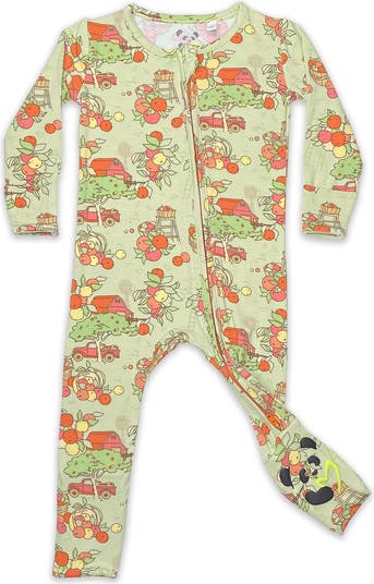 Bellabu Bear Kids' Apple Orchard Fitted One-Piece Convertible Pajamas ...