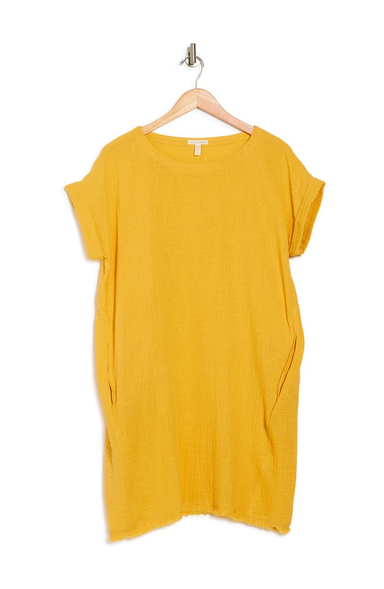 Eileen Fisher Organic Lofty Gauze Shift Dress | Nordstromrack