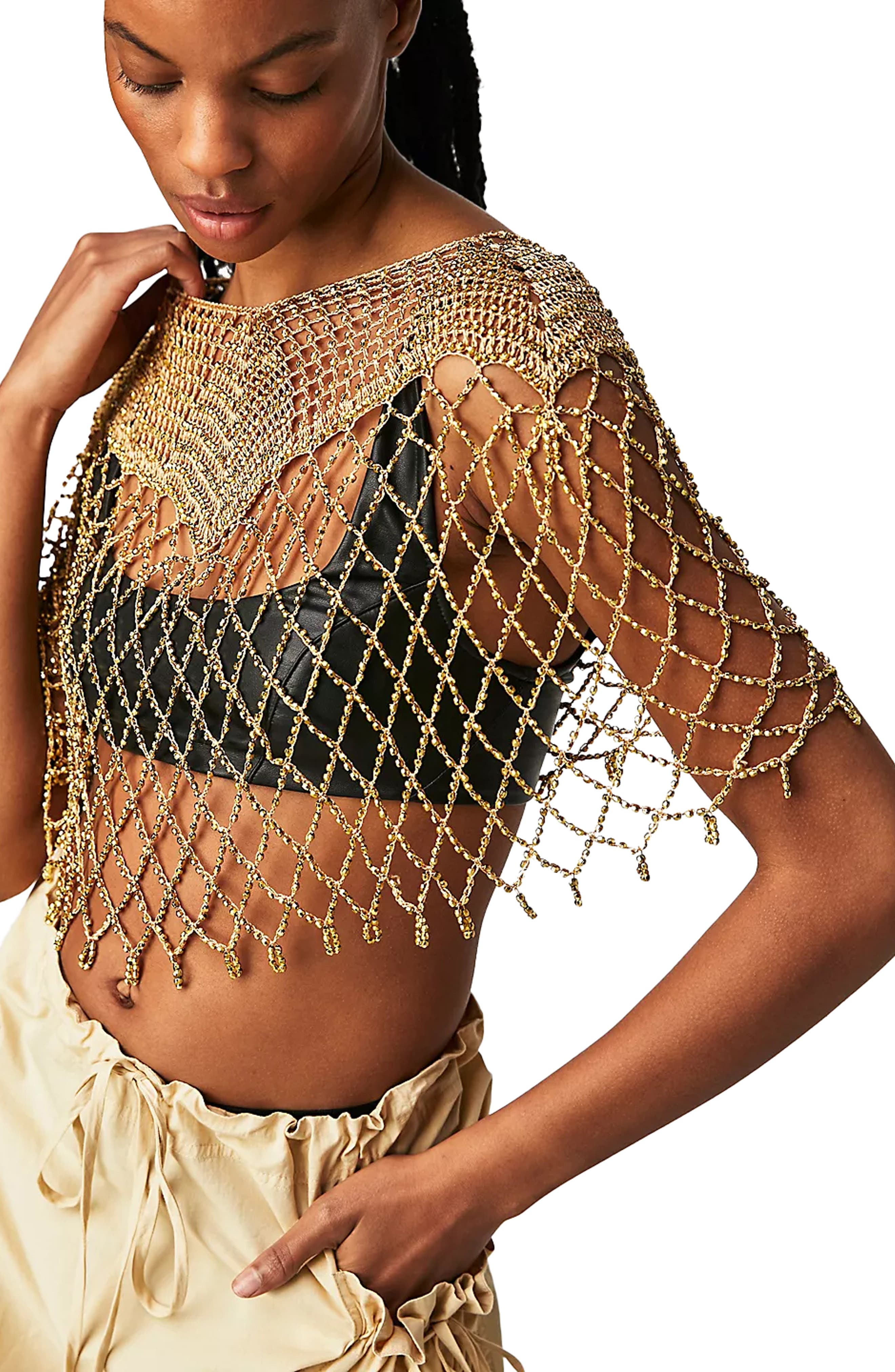 SAACHI Beaded Capelet | Nordstromrack