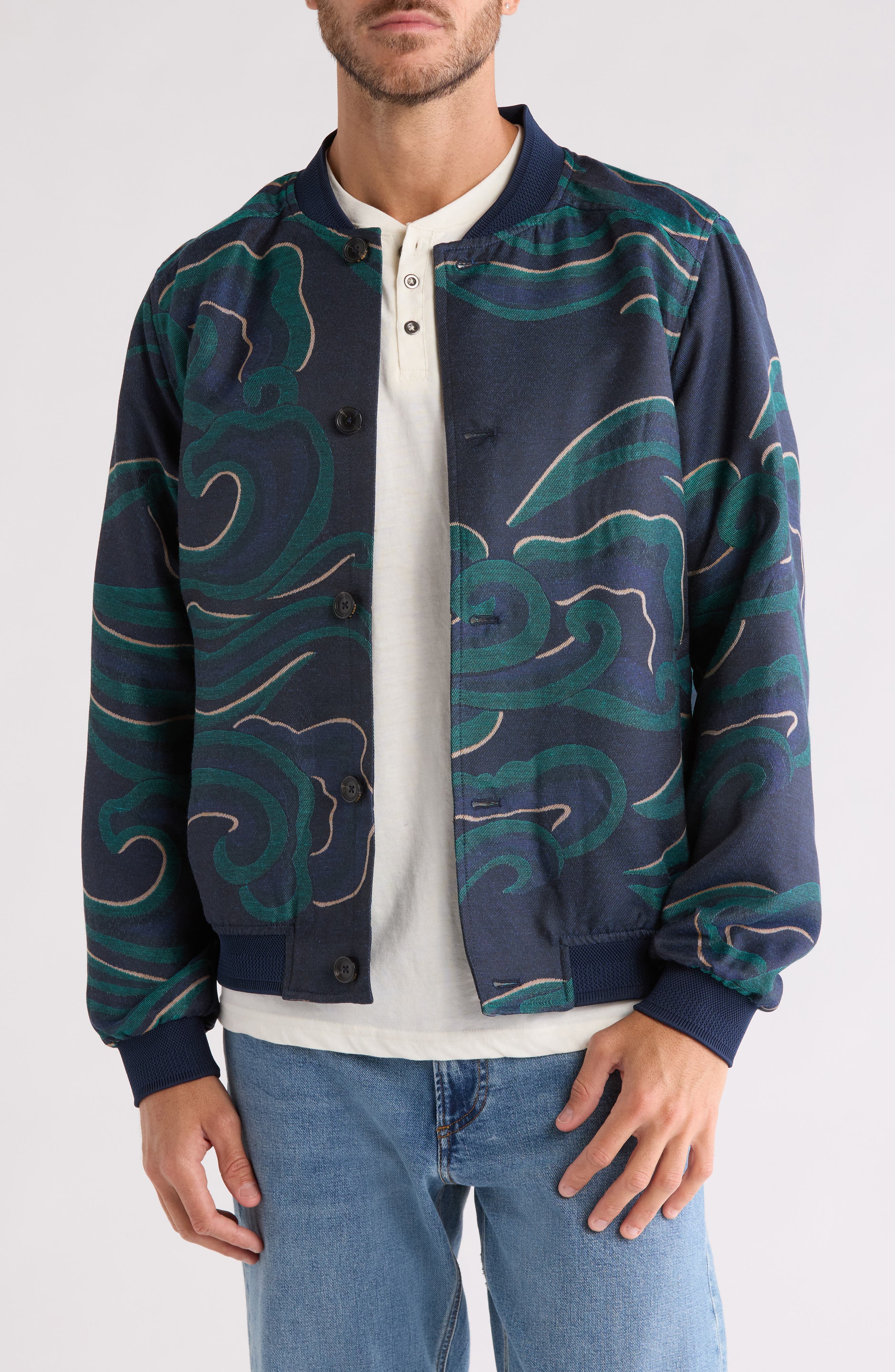Scotch & Soda Jacquard Bomber Jacket | Nordstromrack