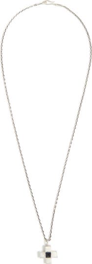 Caputo & Co. Men's Pyramid Cross Pendant Necklace | Nordstrom