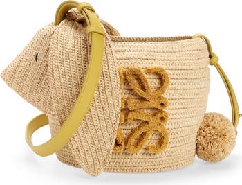Loewe Year of the Rabbit Raffia Bucket Bag | Nordstrom