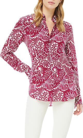 Robert Graham Gabriela Silk Blend Blouse | Nordstrom
