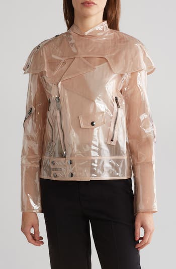 Valentino Transparent Vinyl Moto Jacket | Nordstromrack