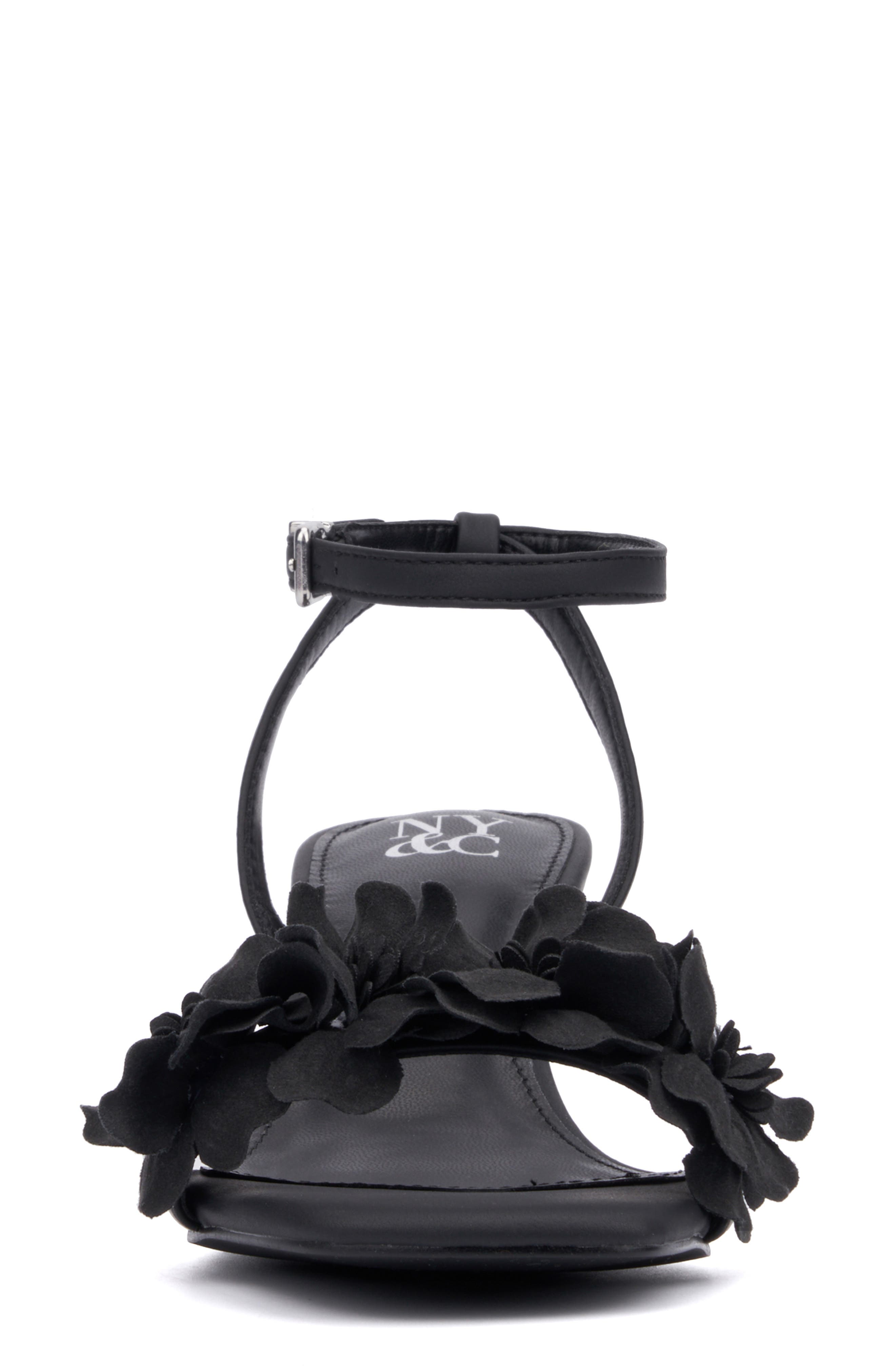 NEW YORK AND COMPANY Gwendolyn Flower Strap Sandal (Women) | Nordstromrack