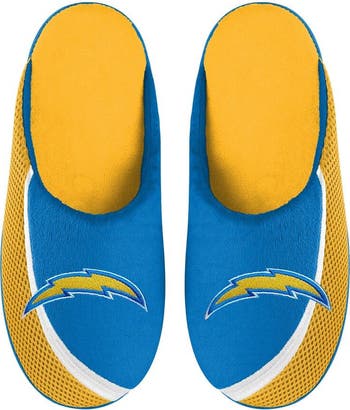 FOCO Men's FOCO Los Angeles Chargers Big Logo Color Edge Slippers ...