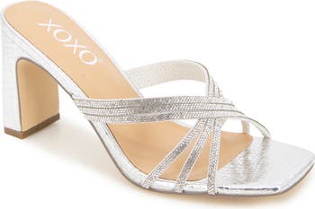 XOXO Fanny Rhinestone Strap Slide Sandal (Women) | Nordstromrack