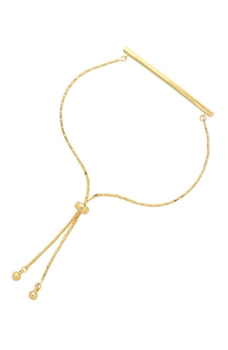 Sterling Forever 14K Gold Plated Inspirational Bar Slider Bracelet ...