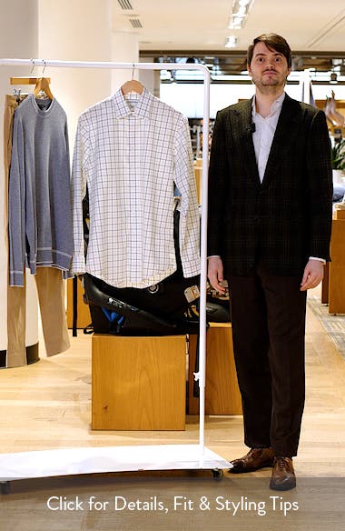 Nordstrom Traditional Fit Check Non-Iron Cotton Dress Shirt | Nordstrom