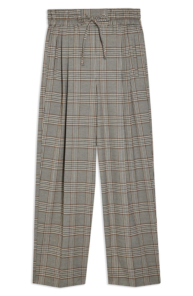 Topshop Anna Check Wide Leg Jogger Pants | Nordstrom