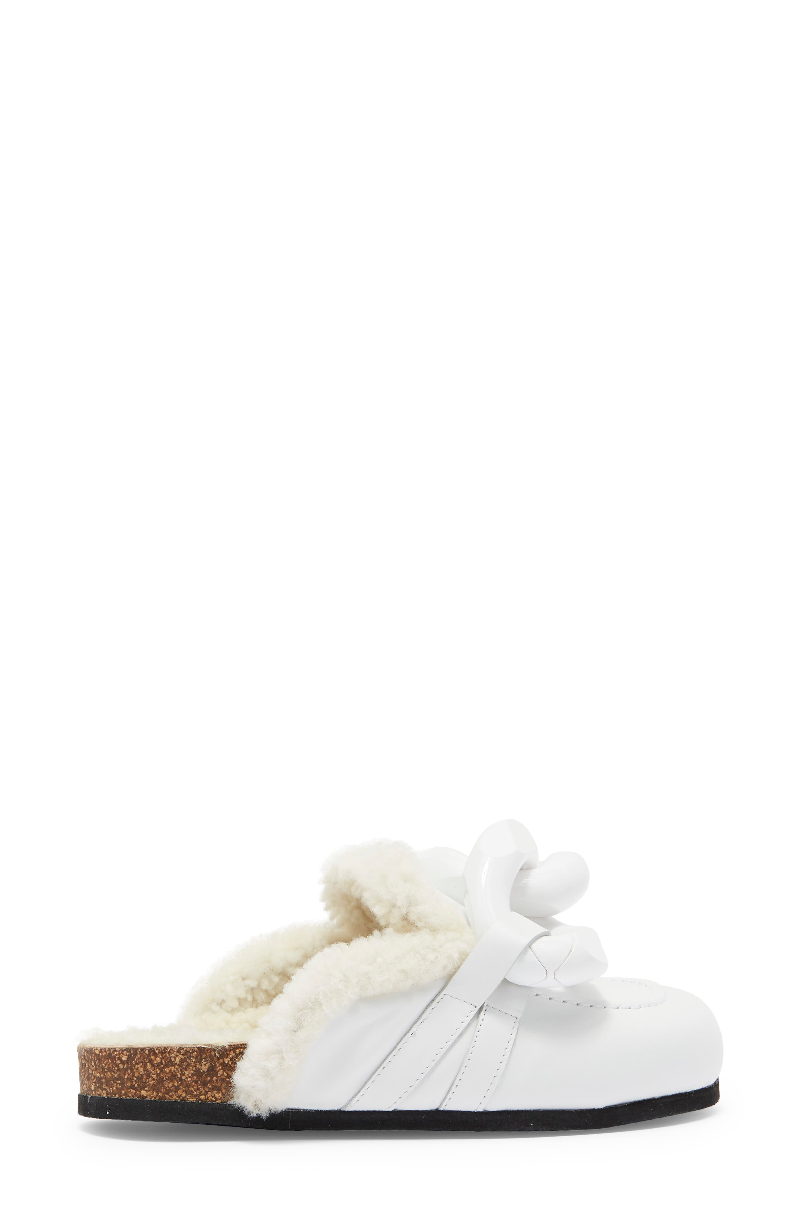 JW Anderson Curb Chain Faux Shearling Lined Mule (Women) | Nordstromrack