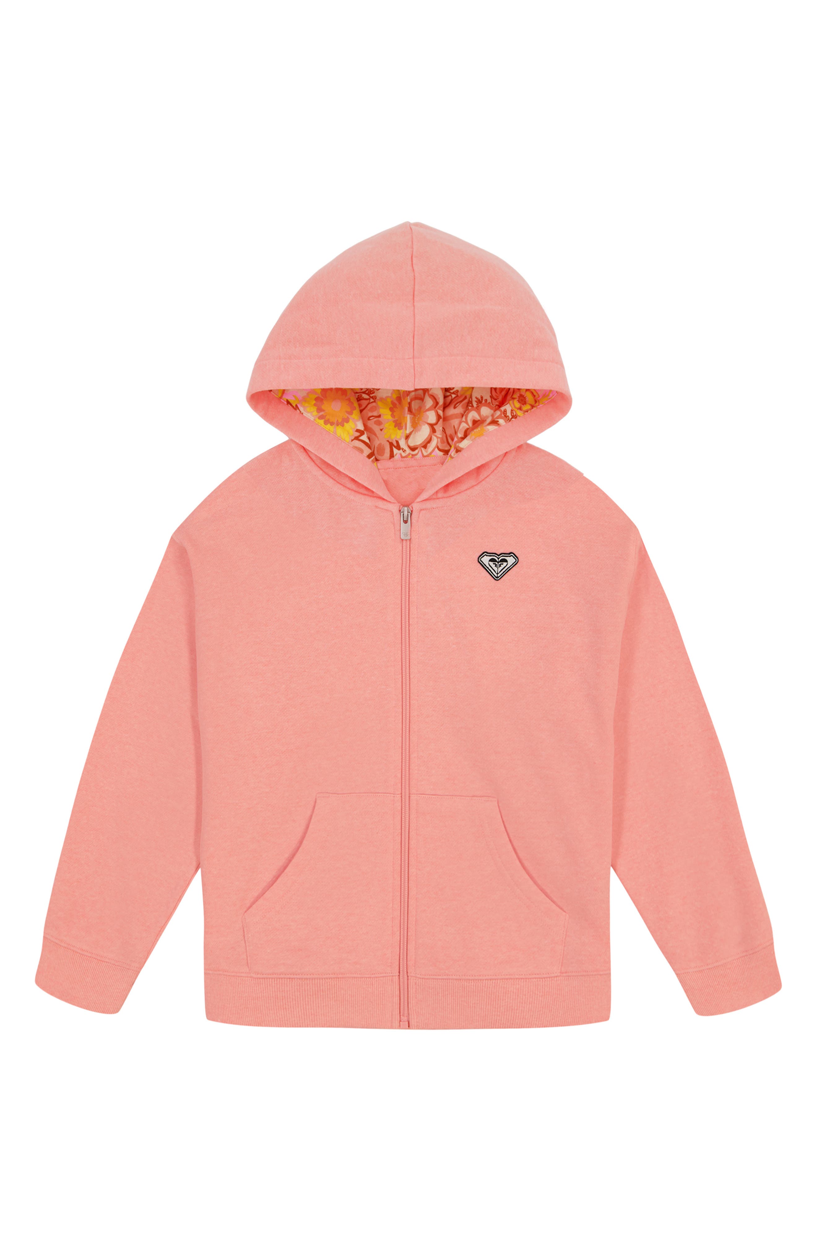 Roxy Kids' Wild Flower Zip Front Hoodie | Nordstromrack