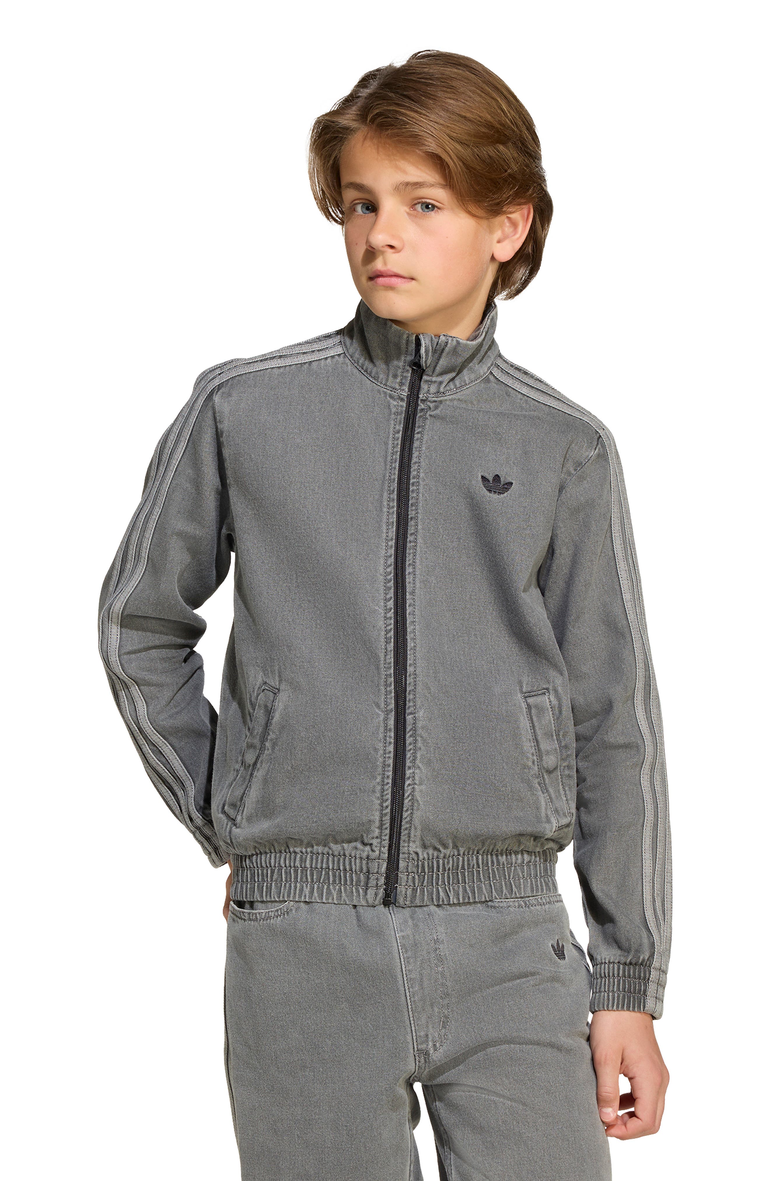 adidas Kids' Firebird Denim Track Jacket | Nordstrom