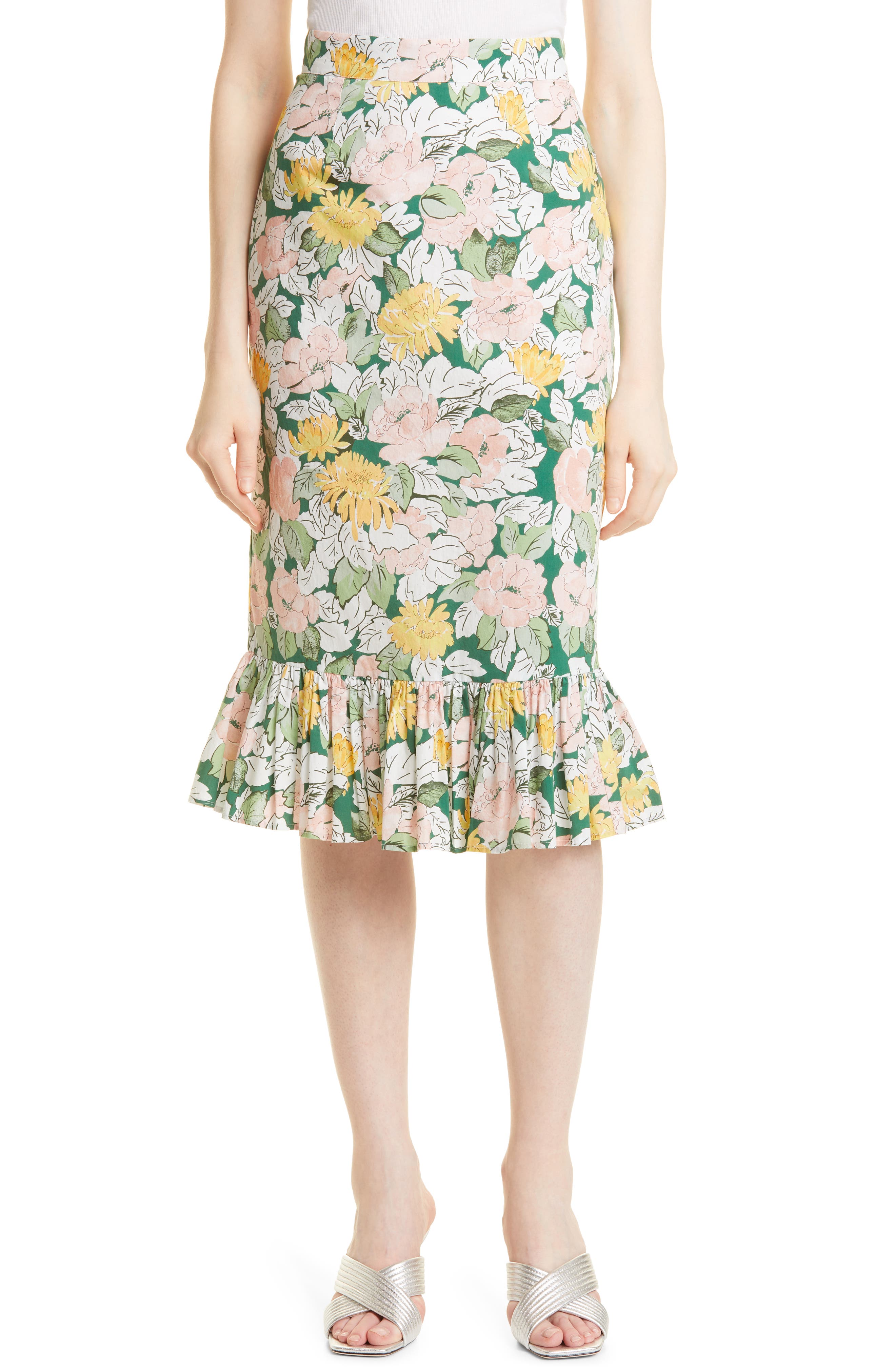 byTiMo Floral Cotton Skirt | Nordstromrack