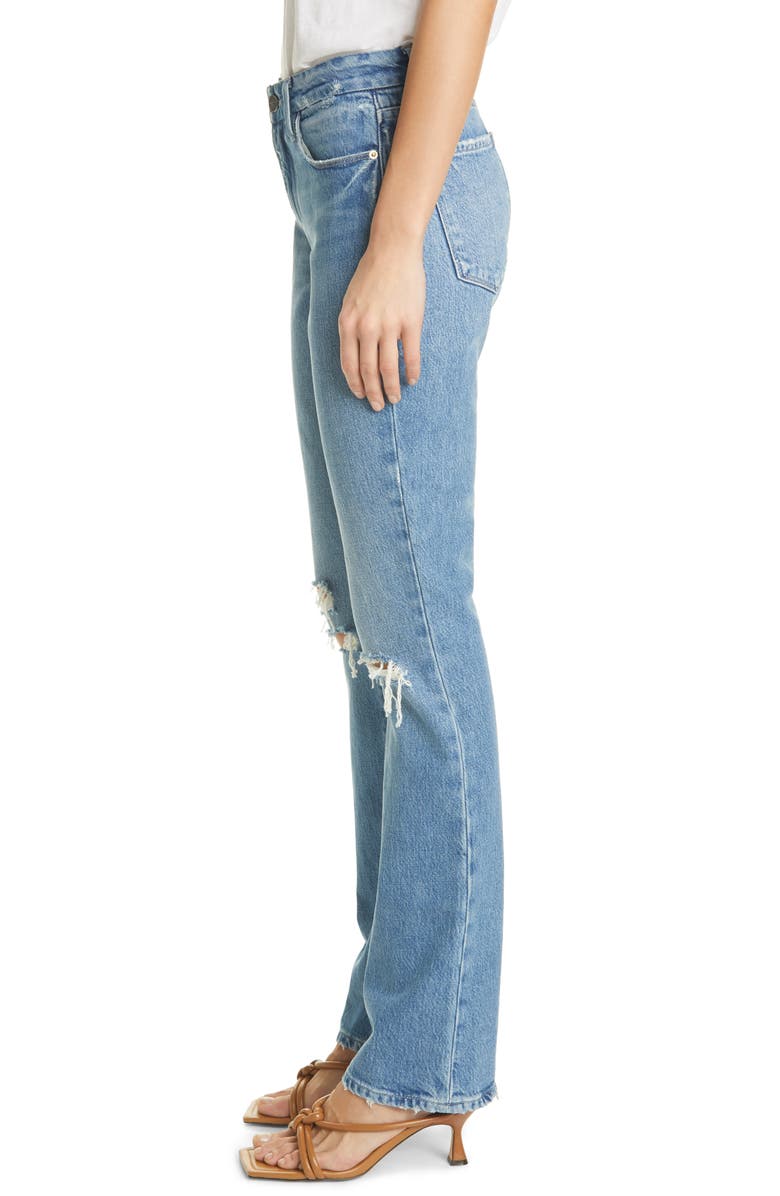 FRAME Le Mini Boot Ripped High Waist Jeans | Nordstromrack