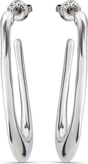 UNODE50 Sterling silver-plated oval hoop earrings | Nordstrom