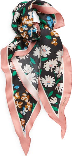 Kate Spade New York meadow diamond silk scarf | Nordstrom