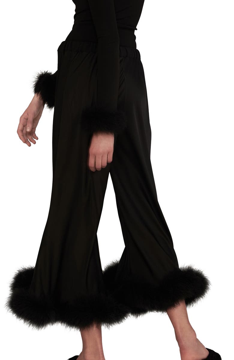 Sleeper Boudoir Pajama Pants with Detachable Feather Trim | Nordstromrack
