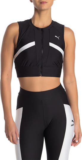PUMA Chase Zip Front Crop Top | Nordstromrack
