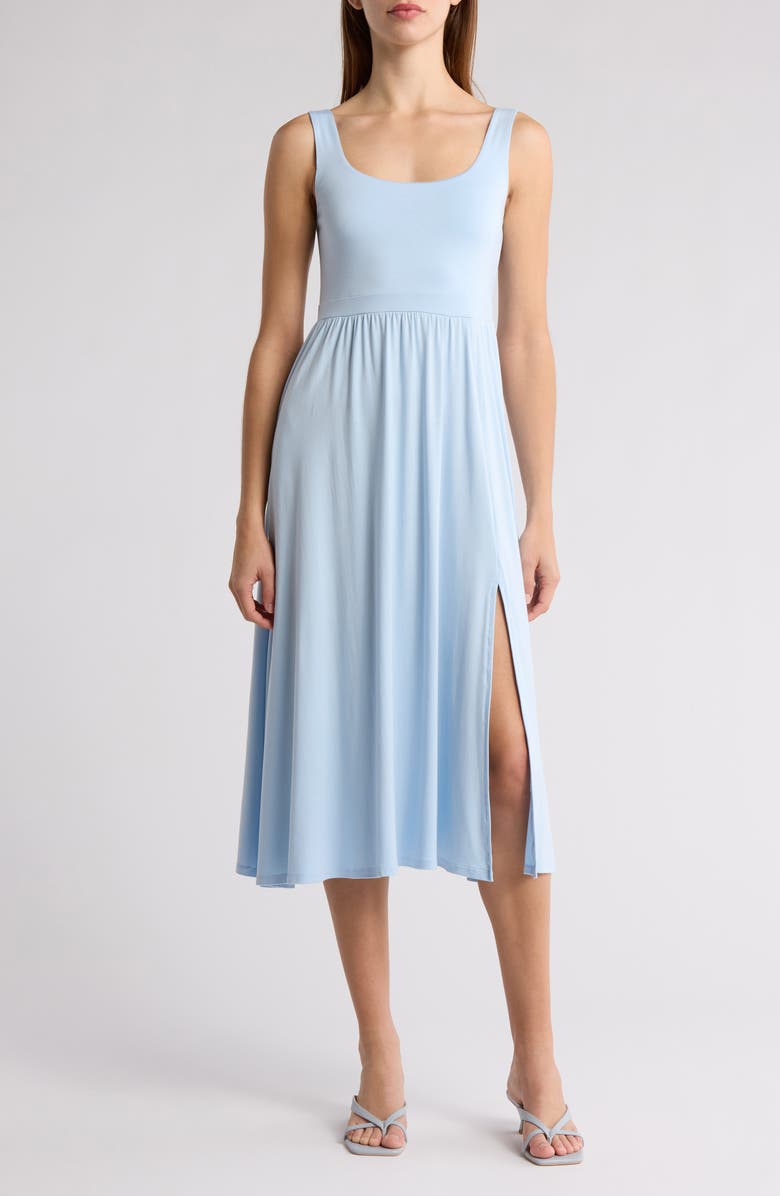 French Connection Sleeveless Front Slit Jersey Midi Dress | Nordstromrack