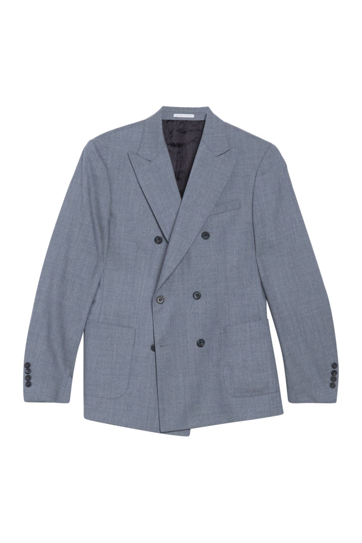 Reiss Worley Peak Collar Double Breasted Jacket | Nordstromrack