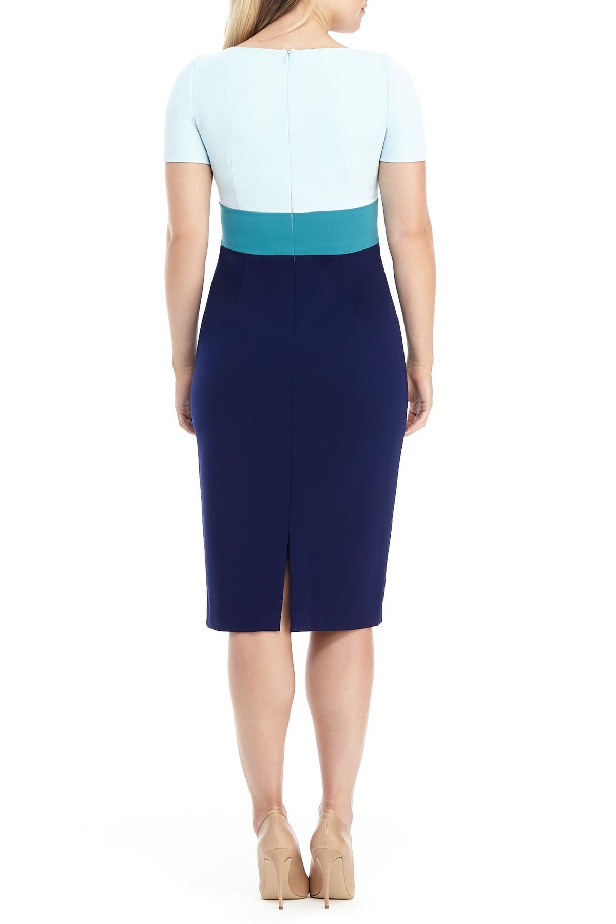 Maggy London Natalia Colorblock Midi Dress | Nordstromrack