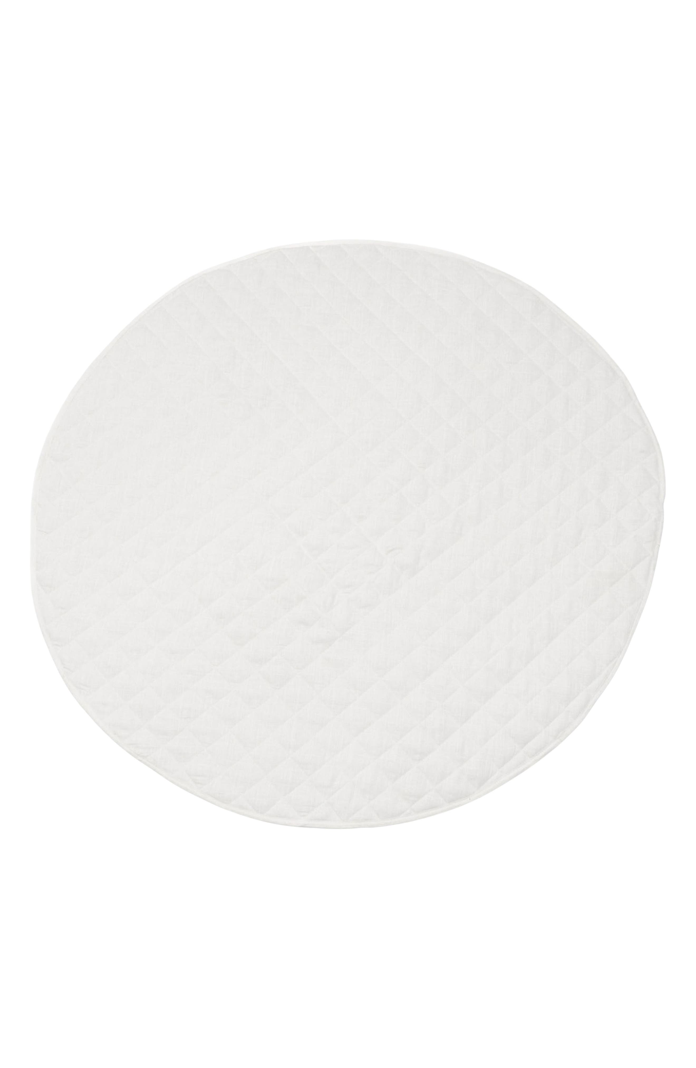 Poppyseed Play Linen Round Play Mat | Nordstrom